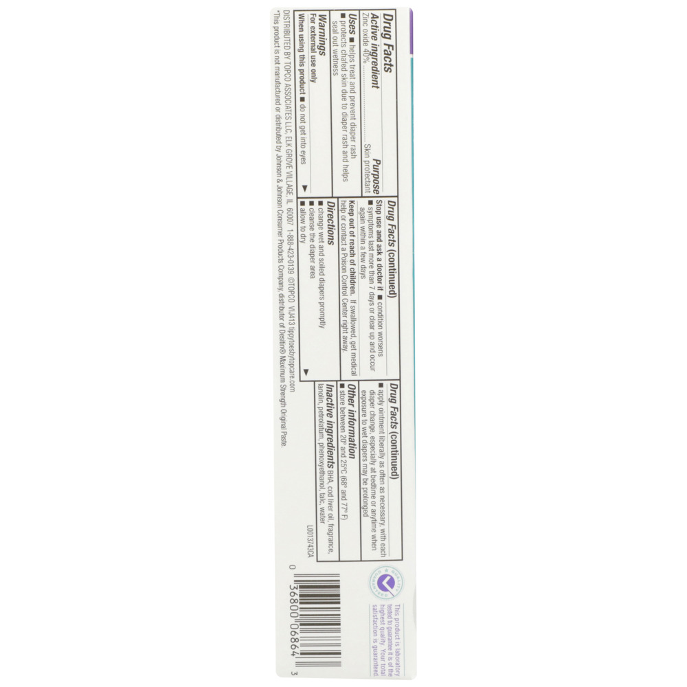 Tippy Toes Maximum Strength Diaper Rash Zinc Oxide 40% Ointment ...