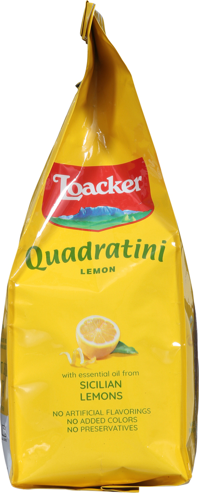 Loacker Quadratini Wafer Cookies, Lemon, Bite Size-Planogram-Left