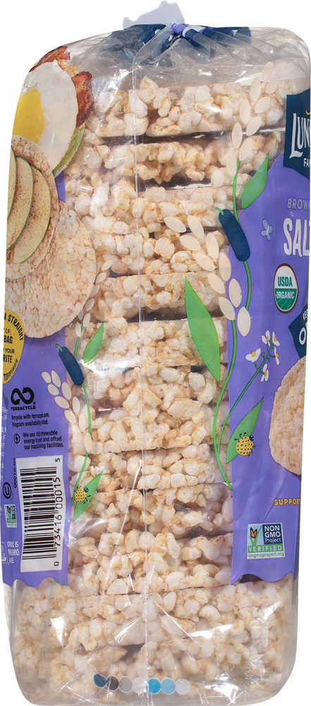 Lundberg Family Farms Organic Salt-Free Brown Rice Cakes-Planogram-Left