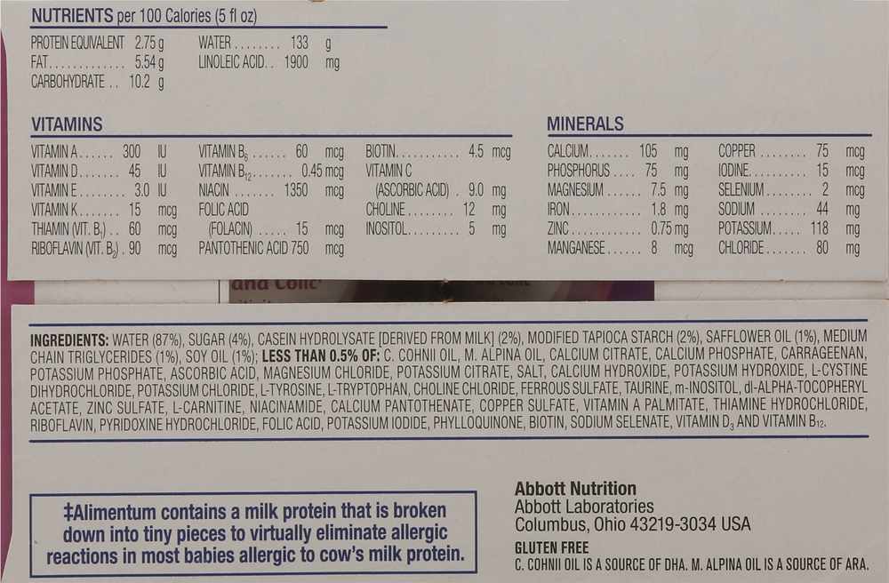 similac alimentum formula
