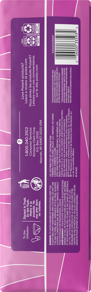 Poise Fresh Protection Pads, Ultimate, Long-Planogram-Right