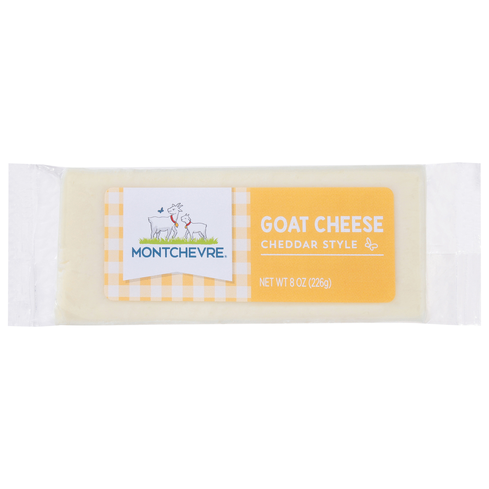 Montchevre Goat Cheese, Cheddar Style-Ecom