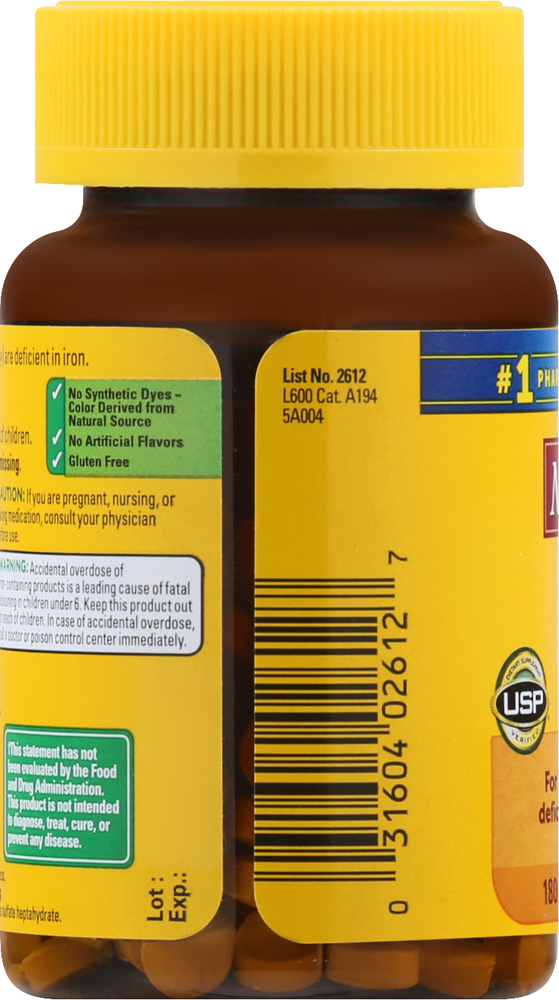 Nature Made Iron, 65 mg, Tablets-Planogram-Left