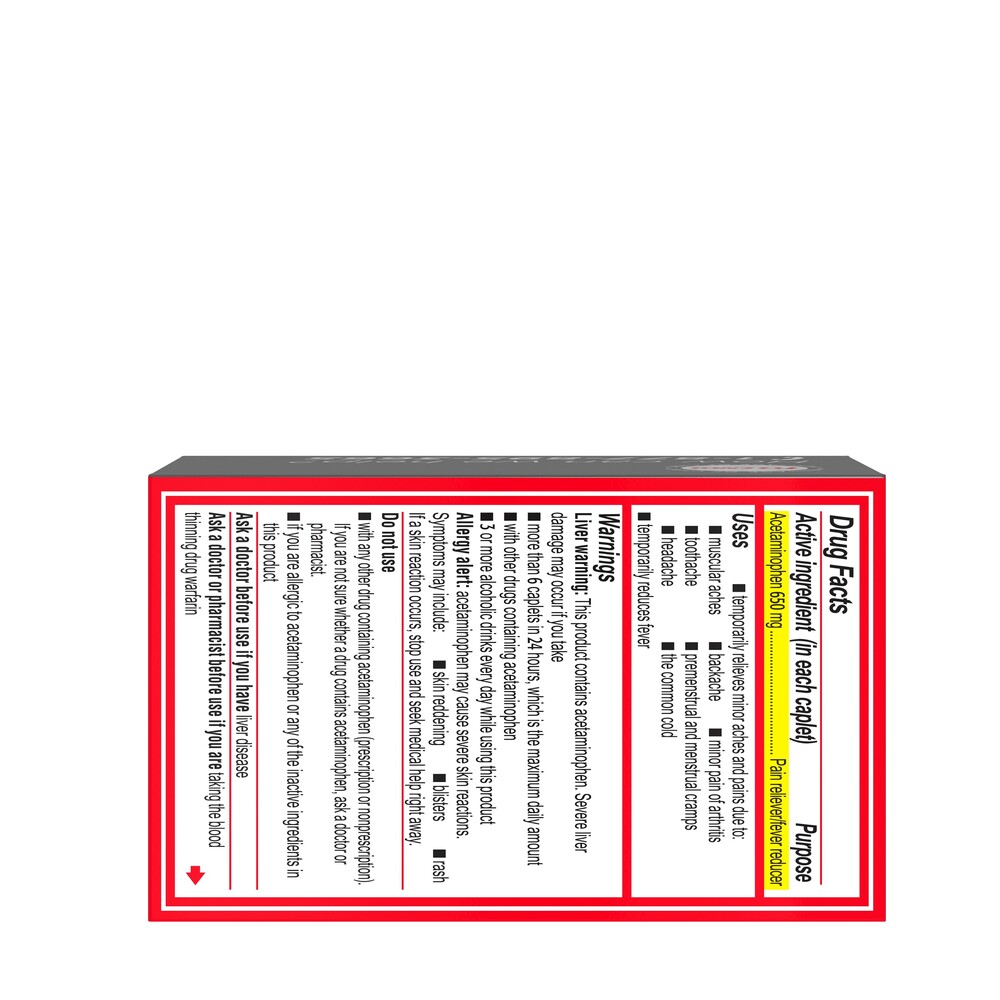 tylenol label information