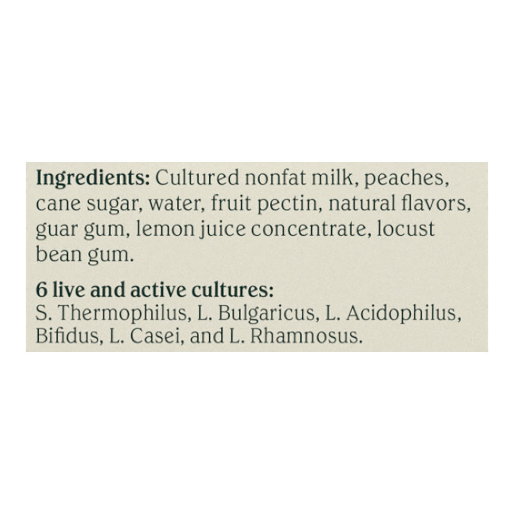 Chobani Yogurt, Greek, Nonfat, Peach on the Bottom, 4 Value Pack ...