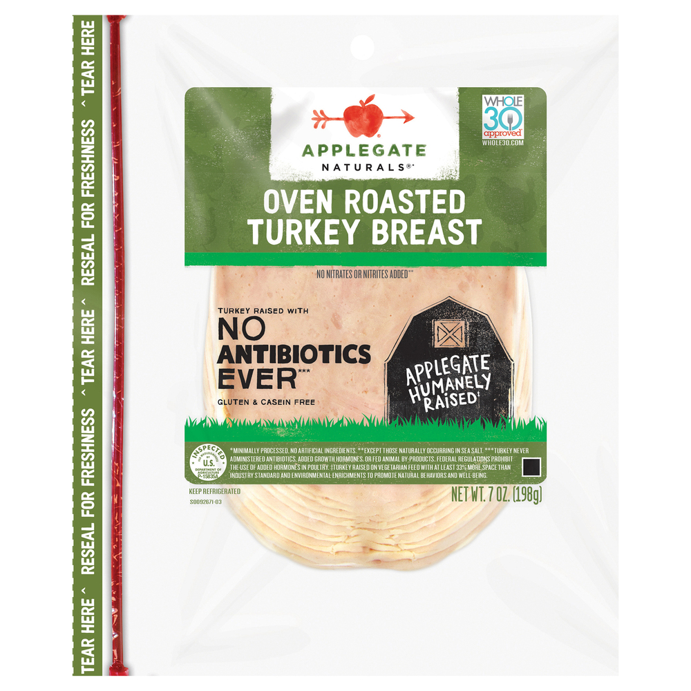 Applegate Naturals Naturals Natural Oven Roasted Turkey Breast Sliced-Main