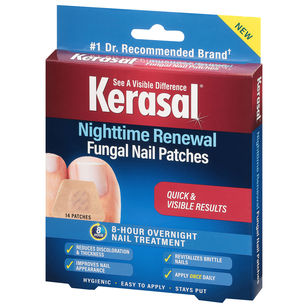 Kerasal Fungal Nail Patches, Nighttime Renewal-Front-Right-Elevated