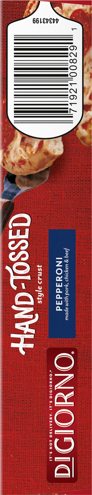 DiGiorno Pizza, Hand-Tossed Style Crust, Pepperoni, Personal Size ...