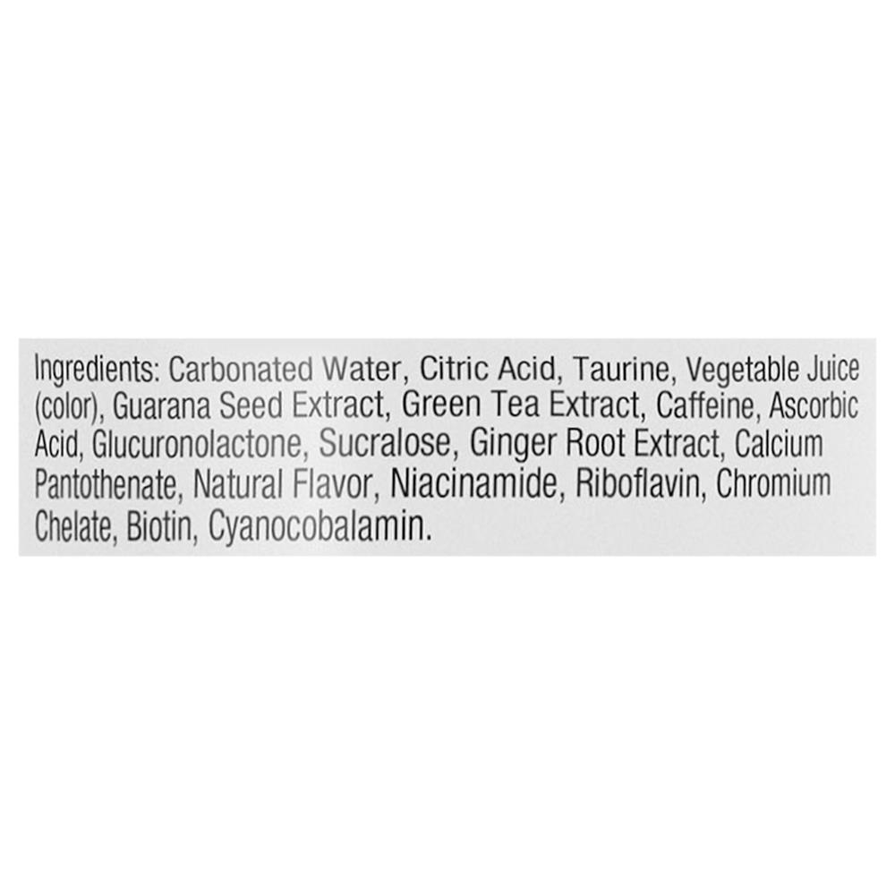 Celsius Live Fit Energy Drink, Mango Passionfruit, Sparkling-Ingredients