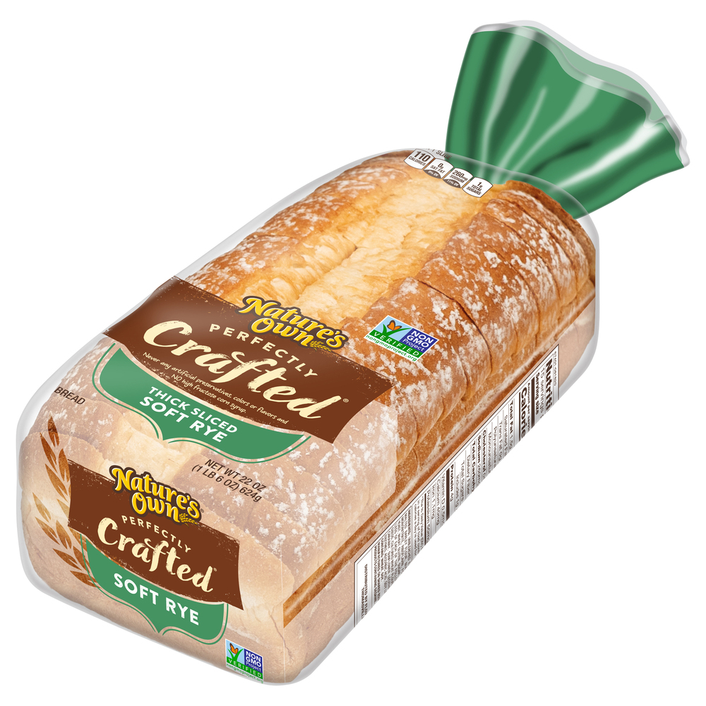 Nature's Own Perfectly Crafted Perfectly Crafted Soft Rye, Thick Sliced ...
