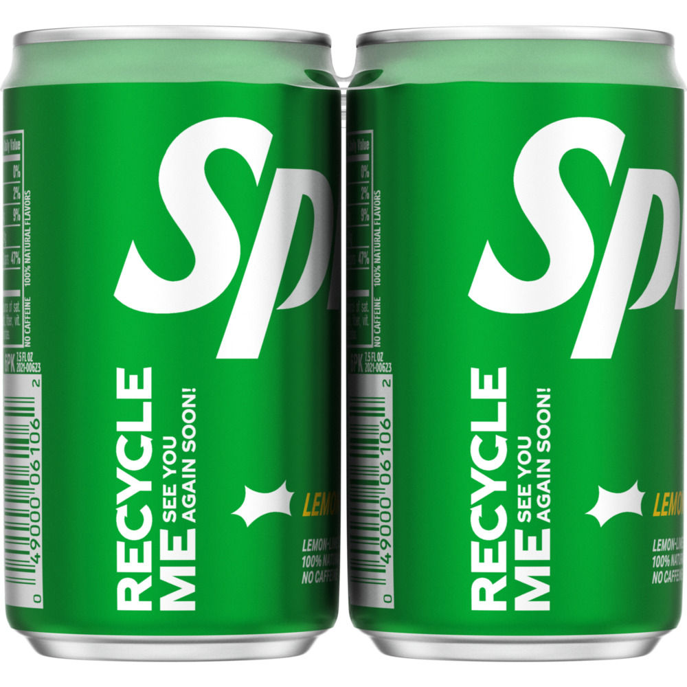 Sprite Lemon-Lime Caffeine Free Soda Soft Drink Mini Cans-Planogram-Left