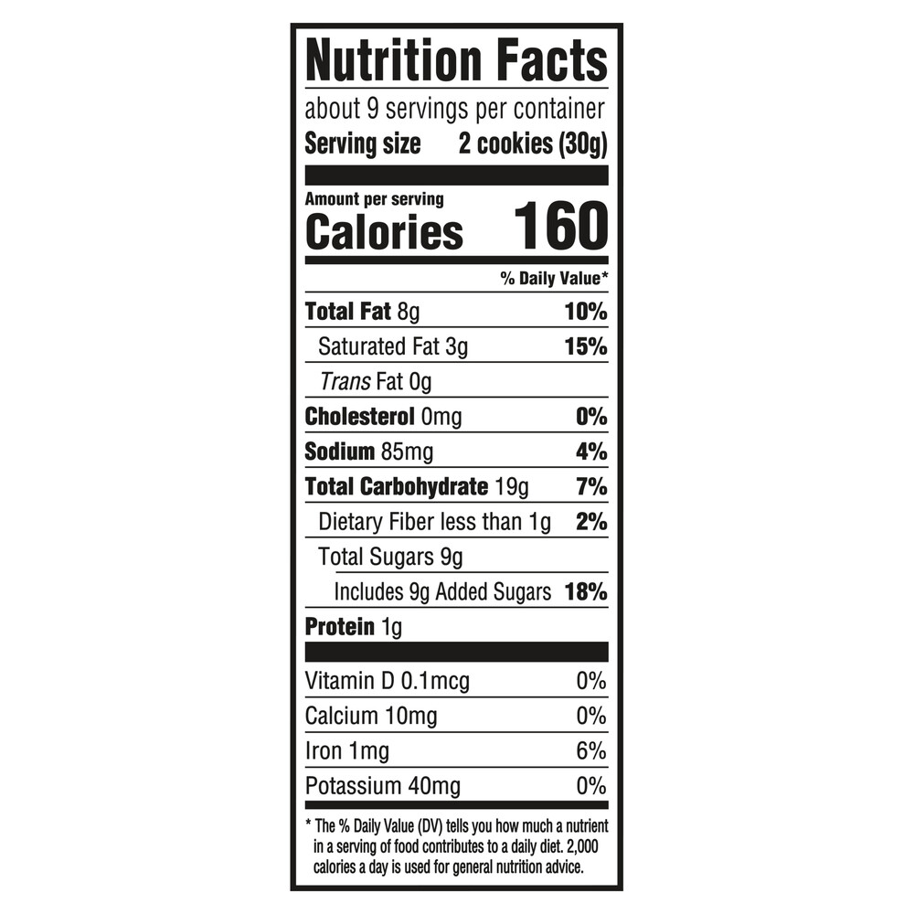 Chips Ahoy! Cookies, Hershey's Milk Chocolate-Nutrition-Facts