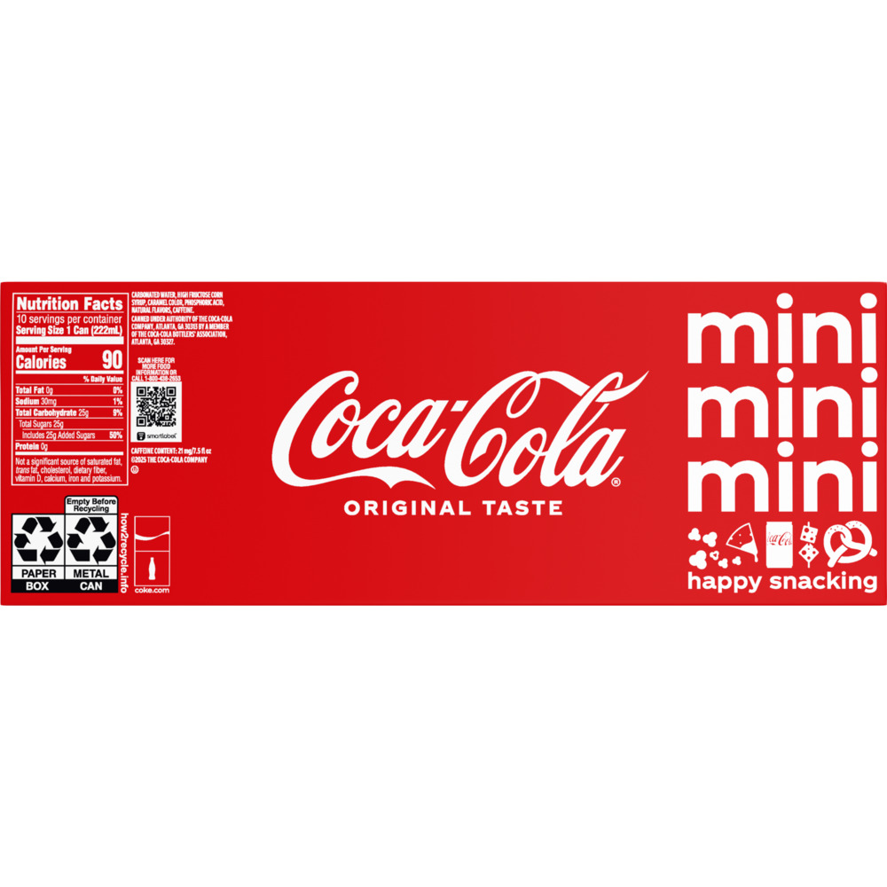 Coca-Cola Soda, Mini-Planogram-Back