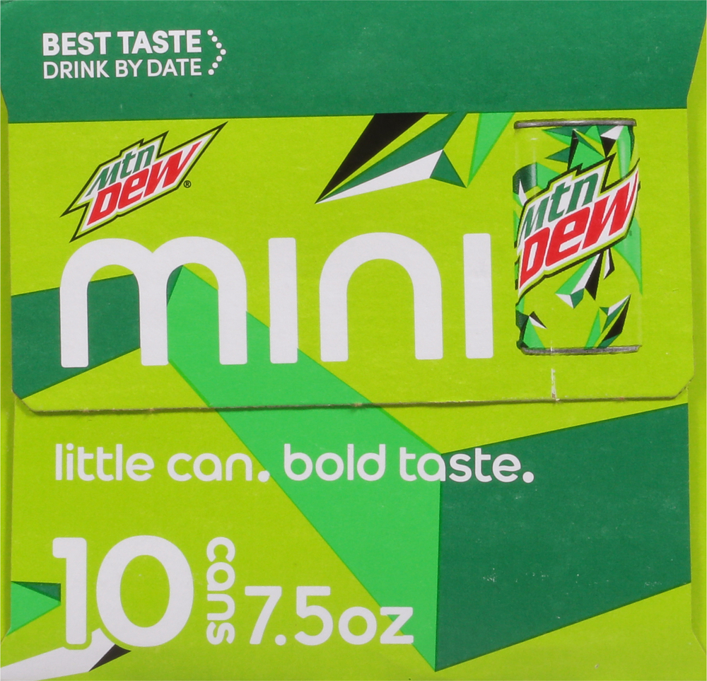 mtn dew mini cans