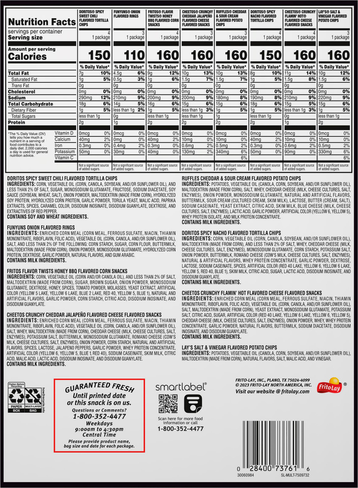 Frito Lay Bold Mix, Party Size-Planogram-Right