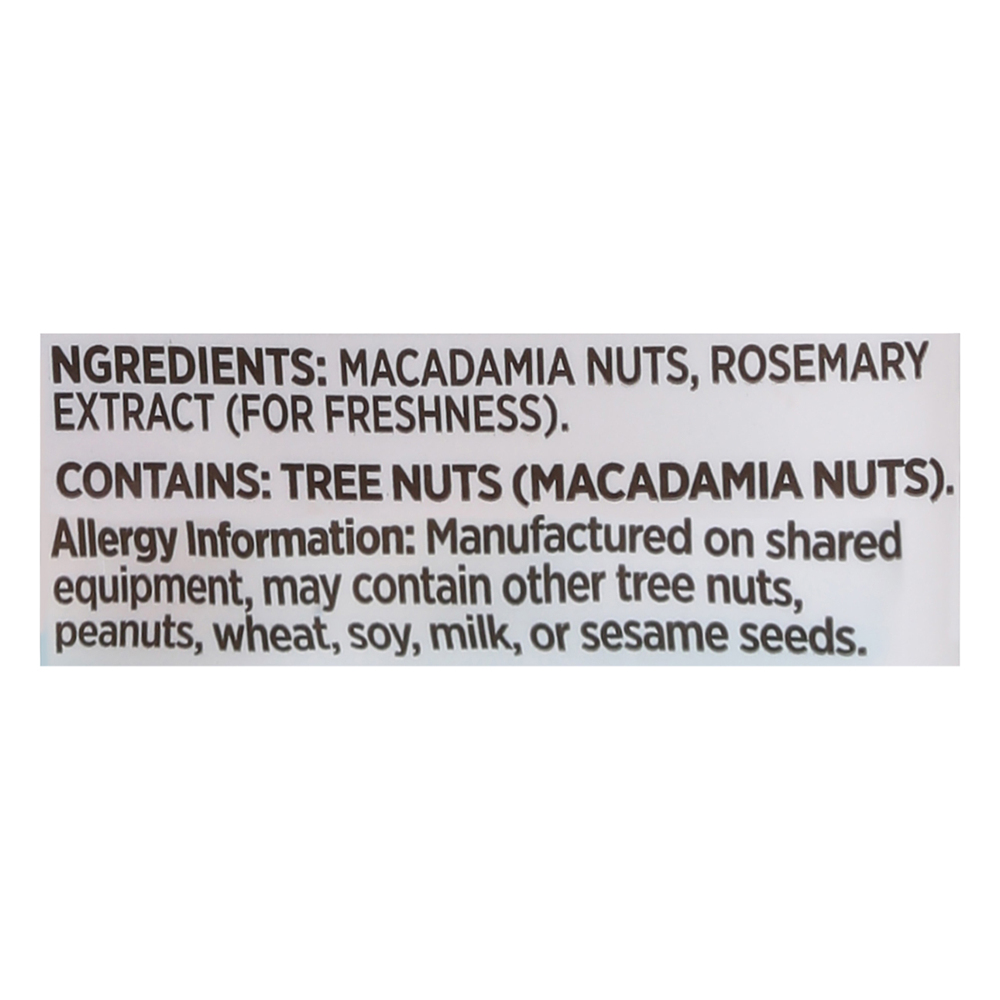 Diamond of California Macadamia, Halves & Pieces-Ingredients