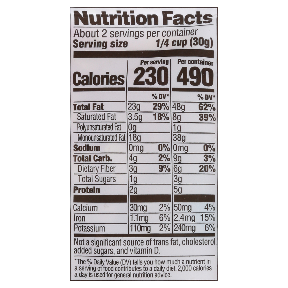 Diamond of California Macadamia, Halves & Pieces-Nutrition-Facts