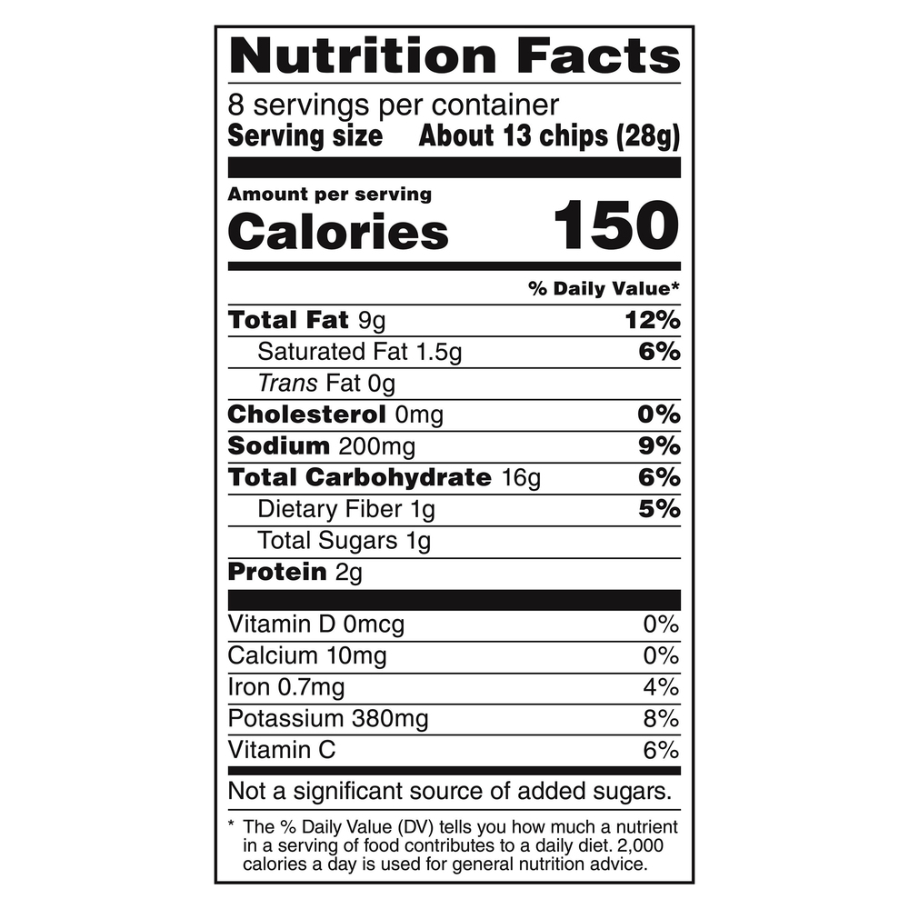 Ruffles Potato Chips, Flamin Hot BBQ Flavored-Nutrition-Facts