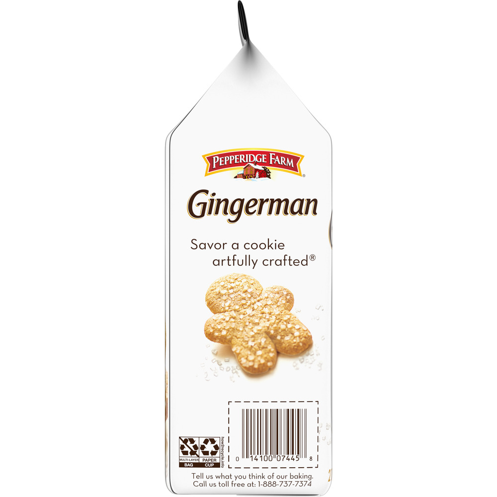 Pepperidge Farm Gingerman Cookies, Distinctive, Ginger-Planogram-Left