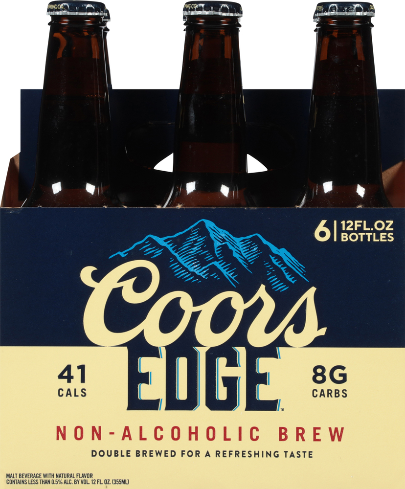 Coors Edge Beer, Non-Alcoholic Brew-Planogram-Back