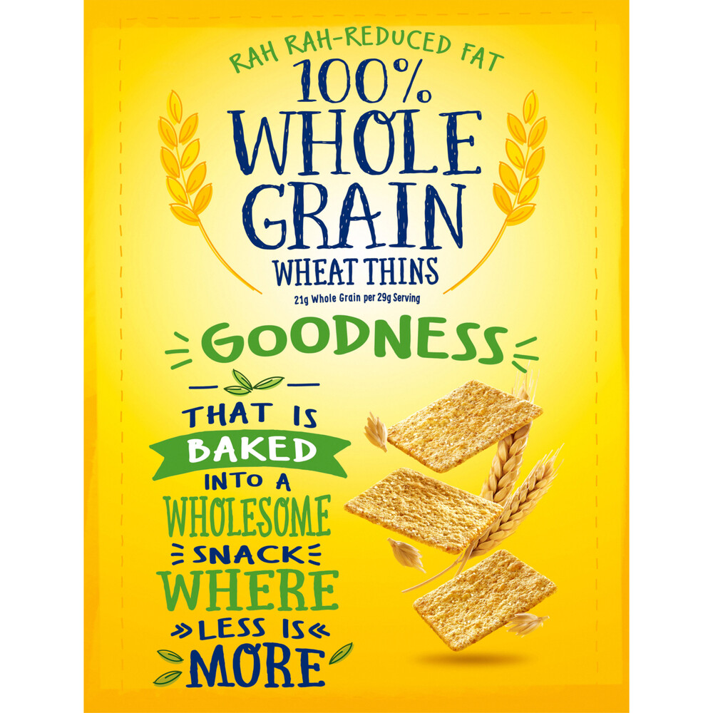 Wheat Thins Reduced Fat Whole Grain Wheat Crackers, Family Size ...