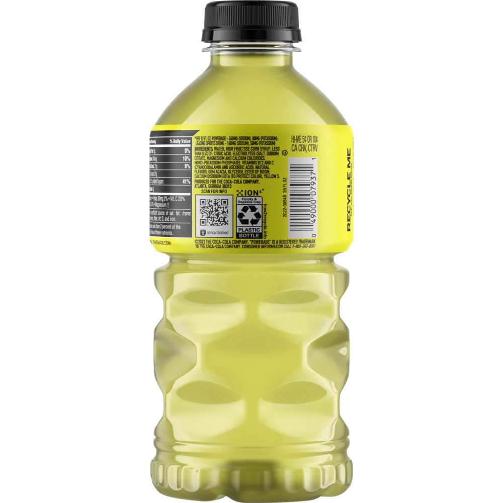 Powerade Lemon Lime Sports Drink-Planogram-Back