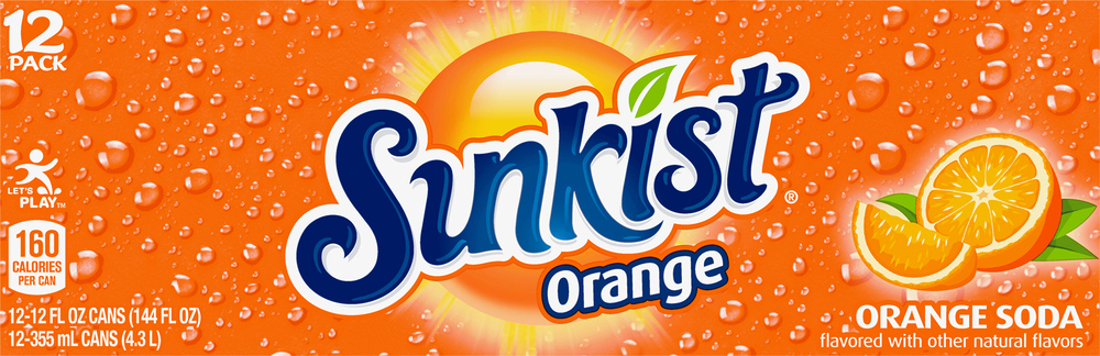 Sunkist Soda Logo ZERO Sugar Orange Soda Blind Taste Test - Sunkist