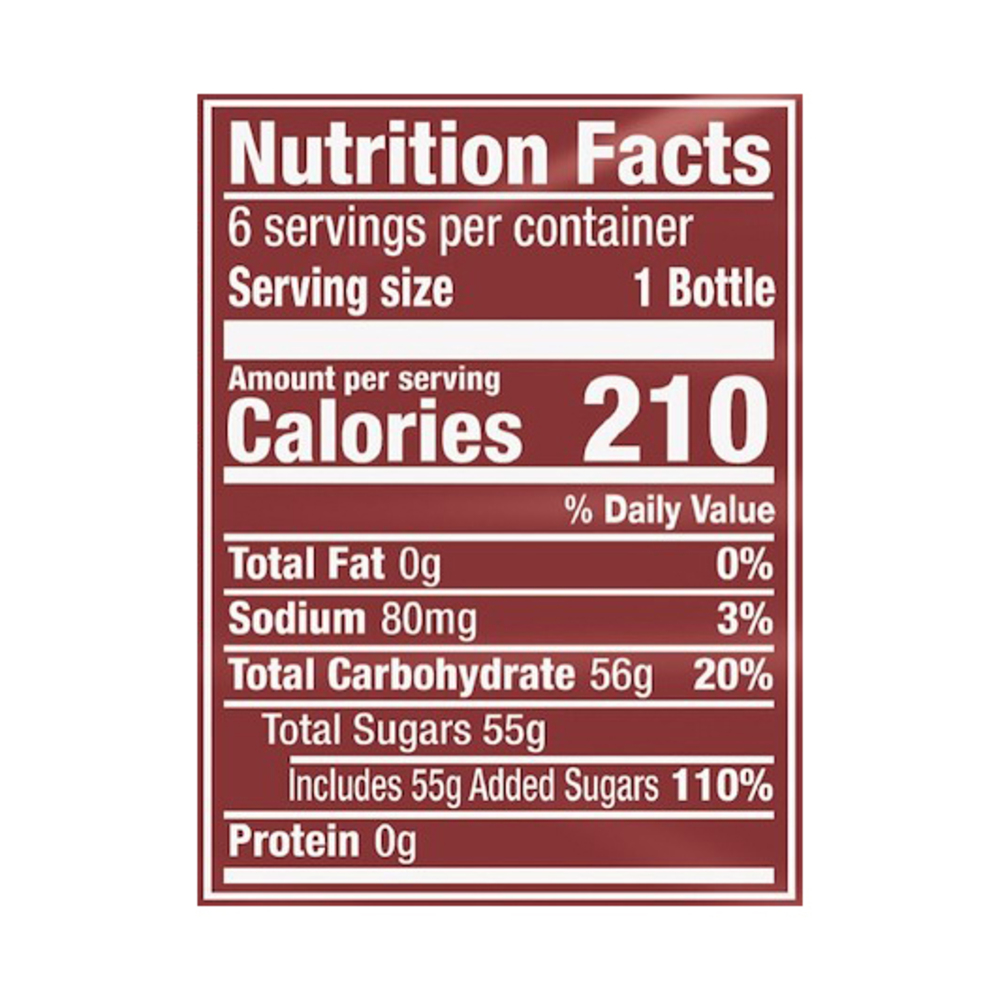 Dr Pepper Soda, 6 Pack-Nutrition-Facts