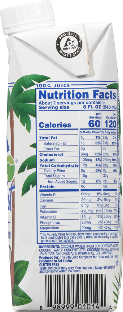 Vita Coco Ingredienser PepsiCo Brings Naked Coconut Water To The UK