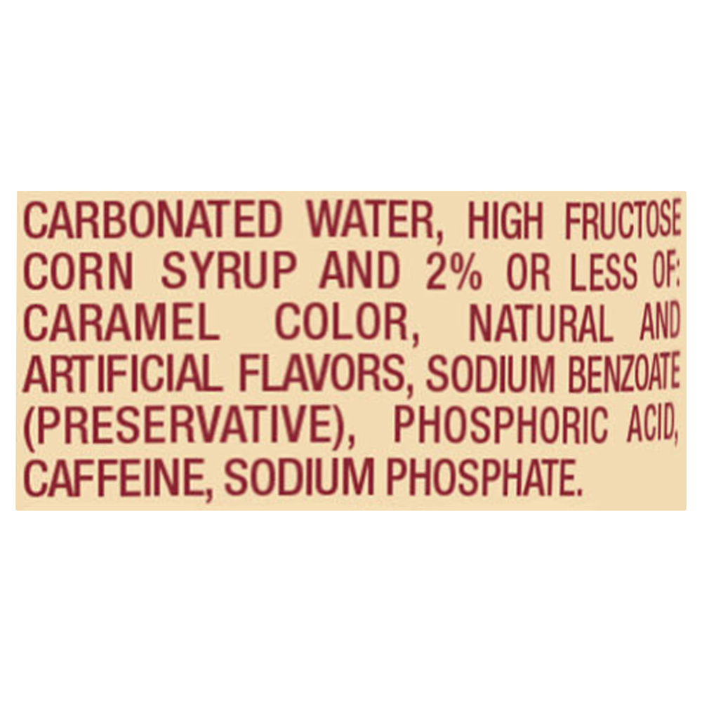 dr pepper ingredients