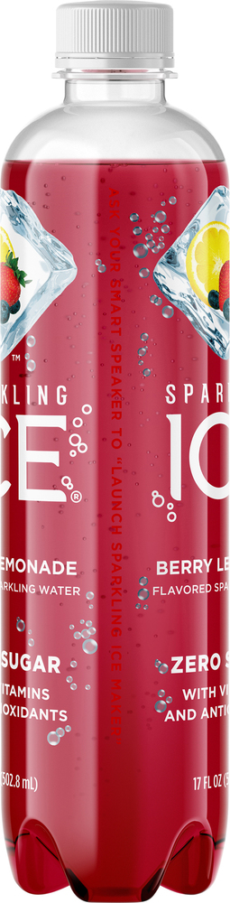 Sparkling Ice Flavored Sparkling Water, Zero Sugar, Berry Lemonade-Planogram-Left