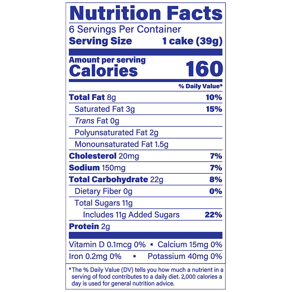 Entenmann's Pound Mini Snack Cakes, 6 packs, 8.25 oz-Nutrition-Facts