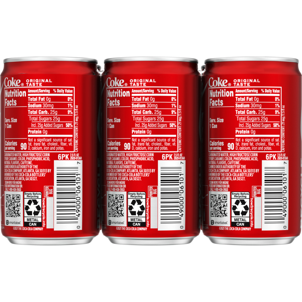 Coca-Cola Cola, Original Taste-Planogram-Back