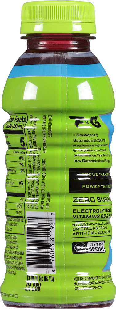 does gatorade have caffeine