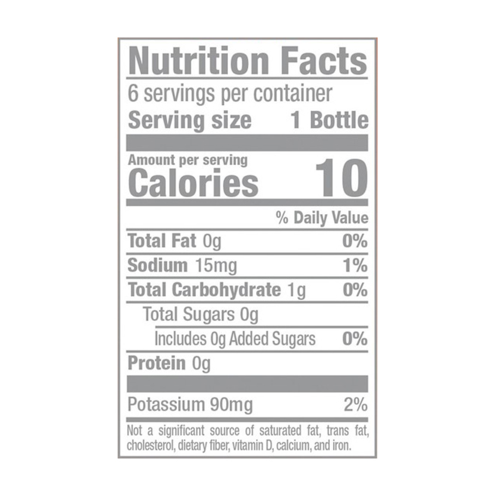 Snapple Tea, Zero Sugar, Peach, 6 Pack-Nutrition-Facts