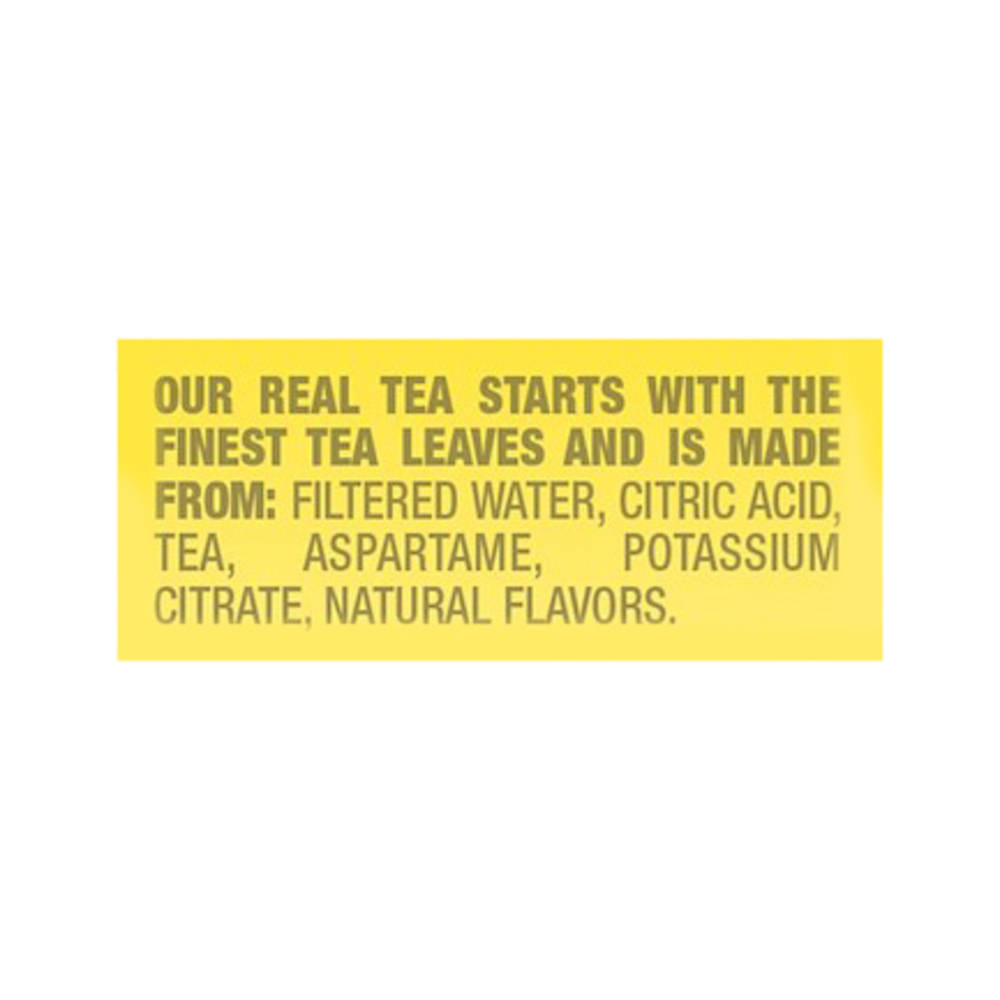 Snapple Lemon Tea, Zero Sugar, 6 Pack-Ingredients