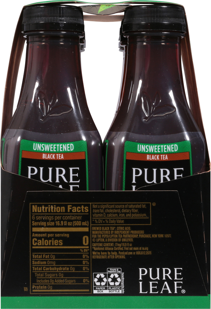 Pure Leaf Brewed Tea, Real, Unsweetened-Planogram-Left