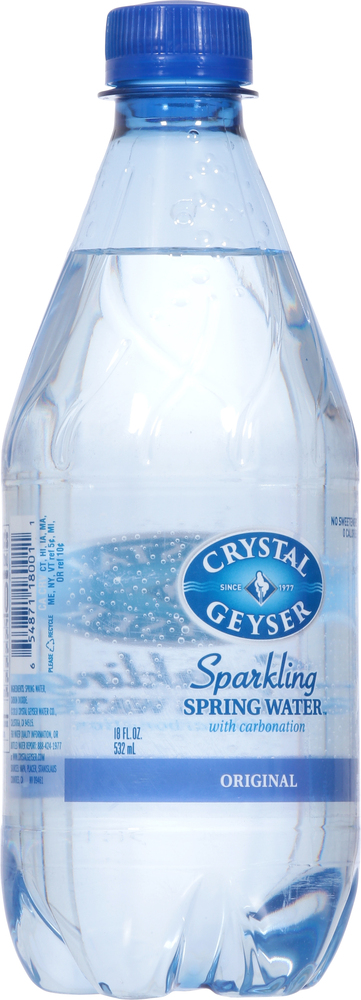 Crystal Geyser Spring Water, Sparkling, Original-Planogram-Back