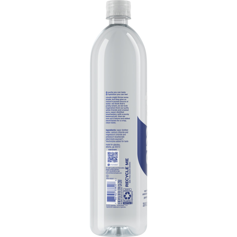 smartwater Vapor Distilled Premium Water Bottle-Planogram-Left