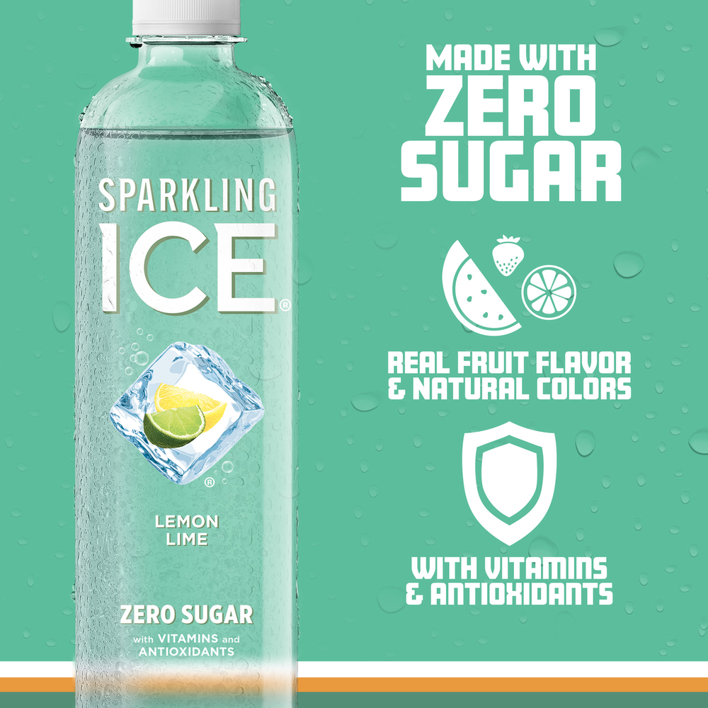 Sparkling Ice Sparkling Water, Zero Sugar, Lemon Lime-Ingredients