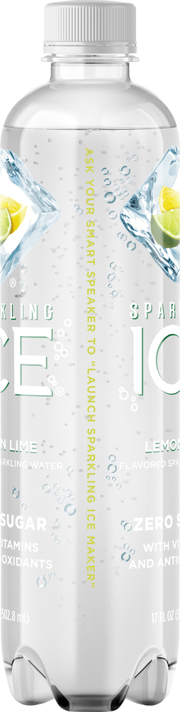 Sparkling Ice Sparkling Water, Zero Sugar, Lemon Lime-Planogram-Left