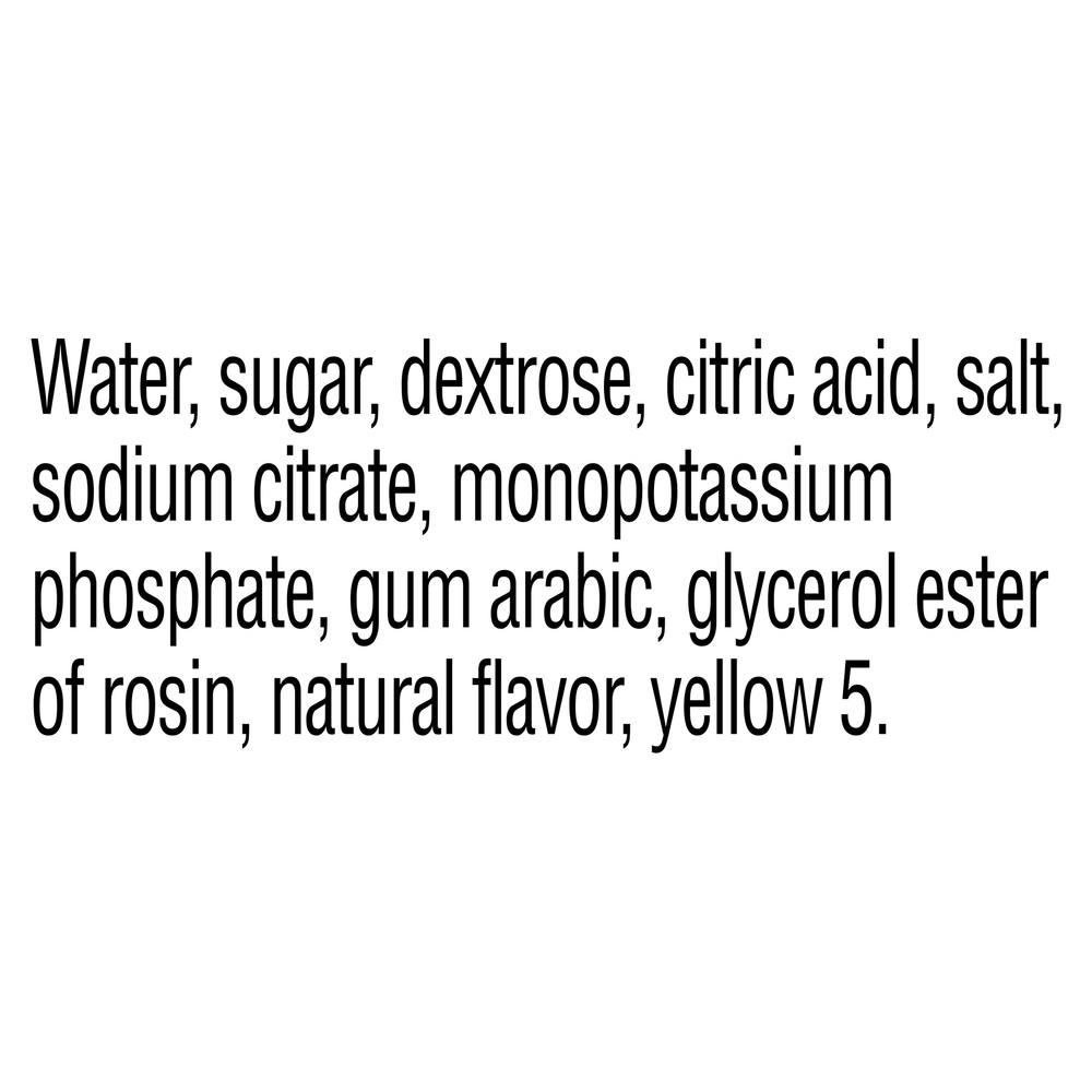 Gatorade Thirst Quencher, Lemon-Lime-Ingredients