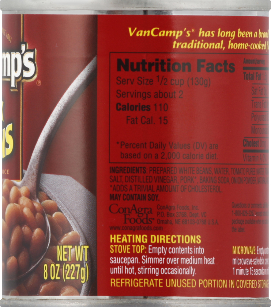 Van Camp's Pork and Beans, in Tomato Sauce-Planogram-Right
