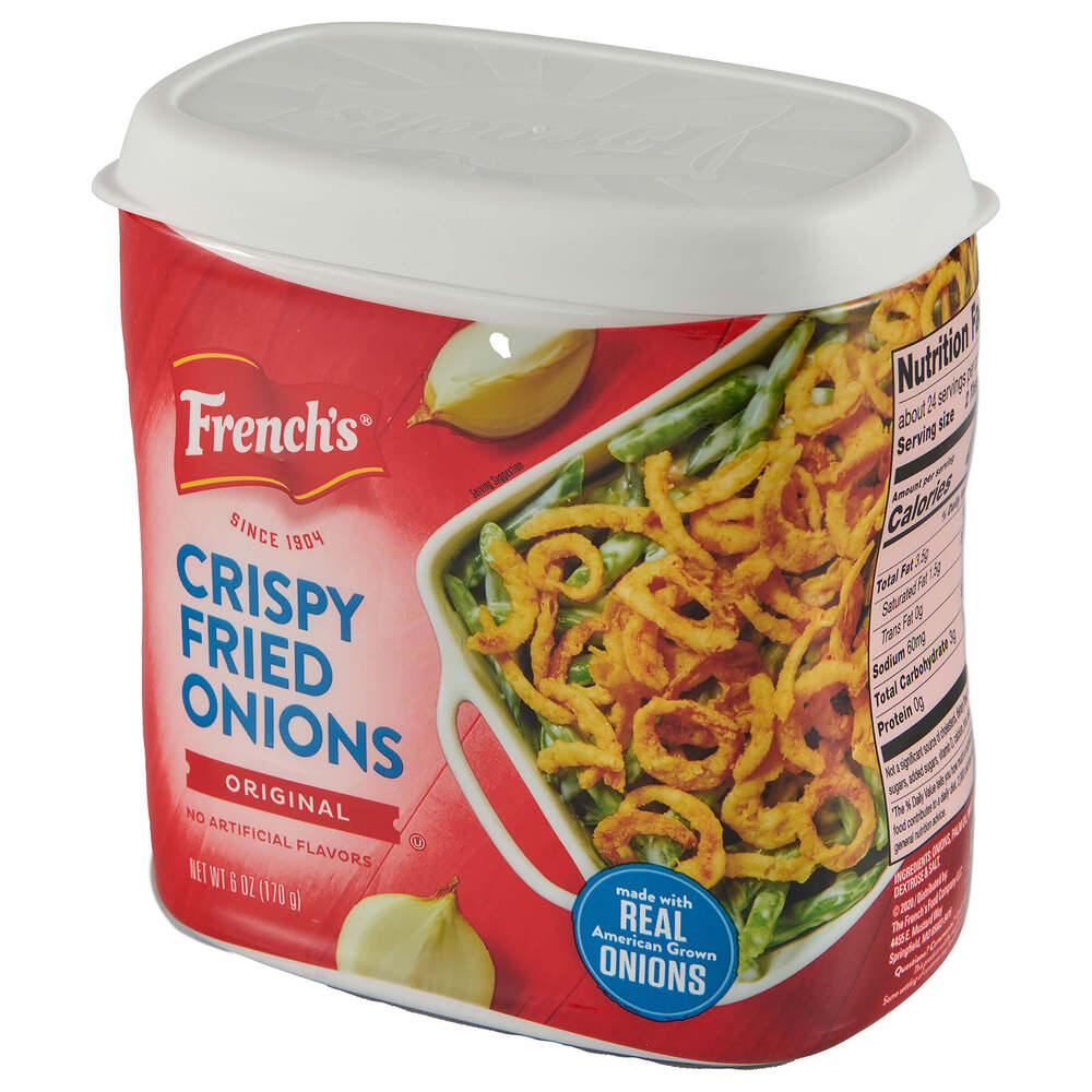French's Original Crispy Fried Onions-Front-Right-Elevated