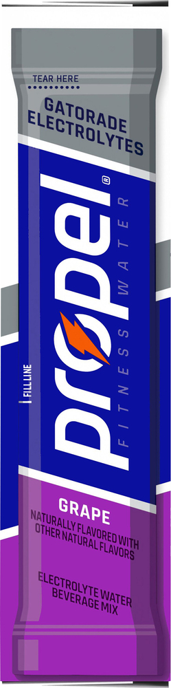 Propel Electrolyte Water Beverage Mix, Zero Sugar, Grape, 10 Packets-Planogram-Left