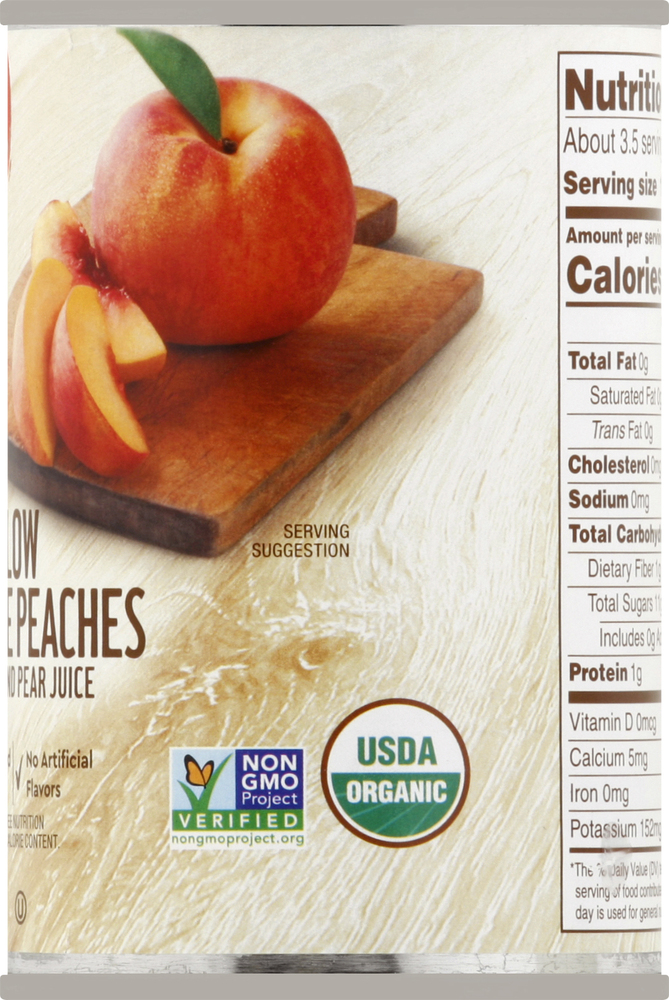 Raley's Organic Yellow Clingstone Sliced Peaches-Planogram-Right