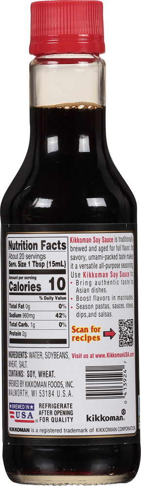 Kikkoman Soy Sauce Ingredients Kikkoman Organic Soy Sauce 150 Ml At