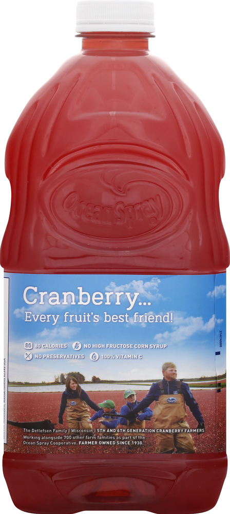 Ocean Spray Juice Drink, Cranberry Watermelon-Planogram-Back