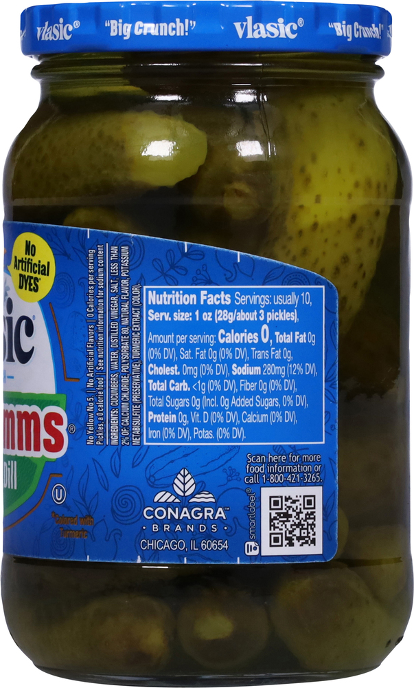 Vlasic Snack'mms Pickles, Kosher Dill-Planogram-Right