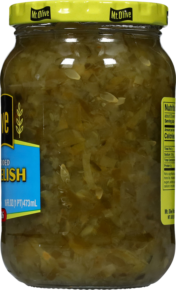 Mt Olive Pickles, No Sugar Added, Sweet Relish-Planogram-Right